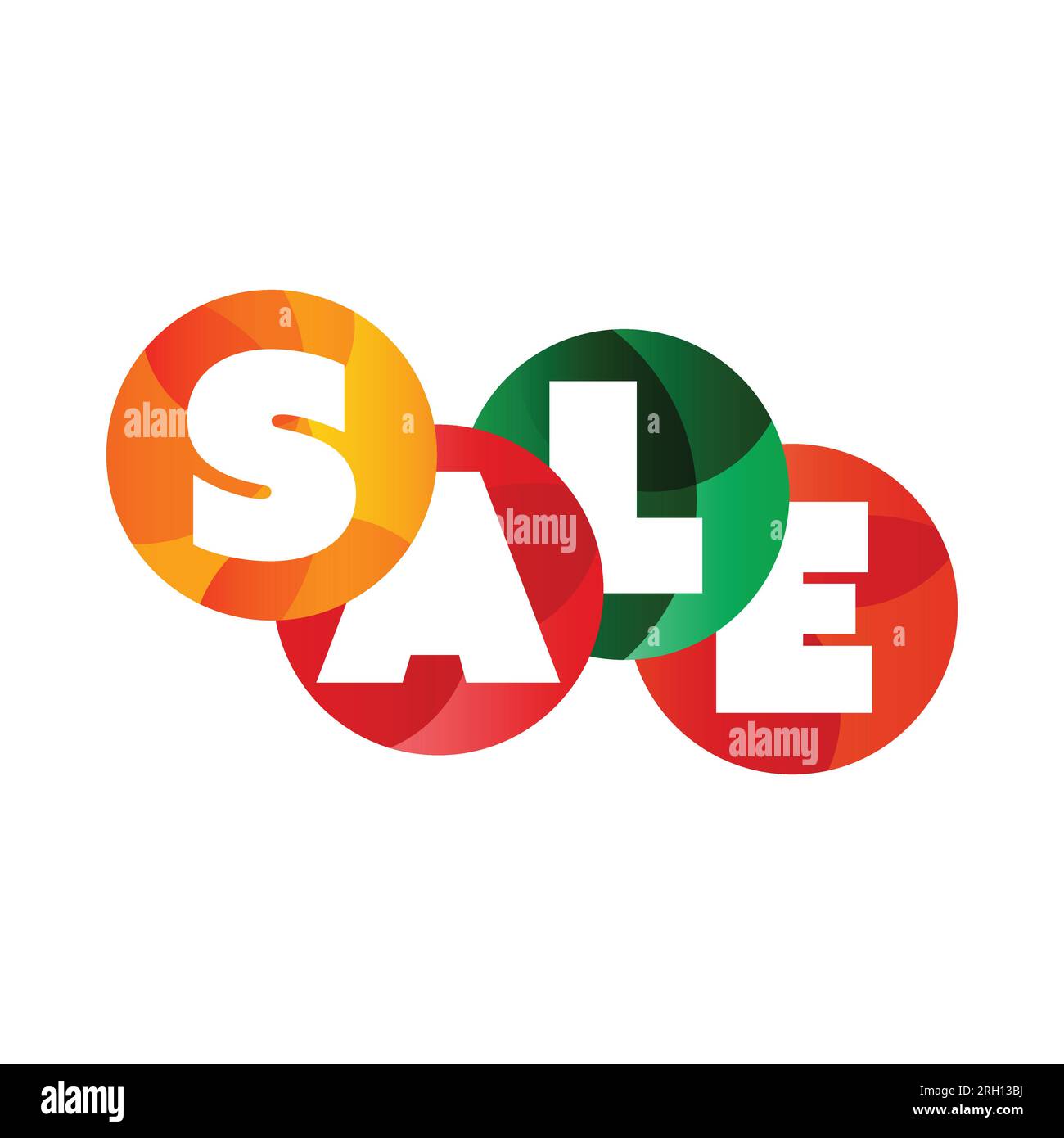 Sale Word Label, Banner, Letters On Circular Shapes - Web Icon, Button ...