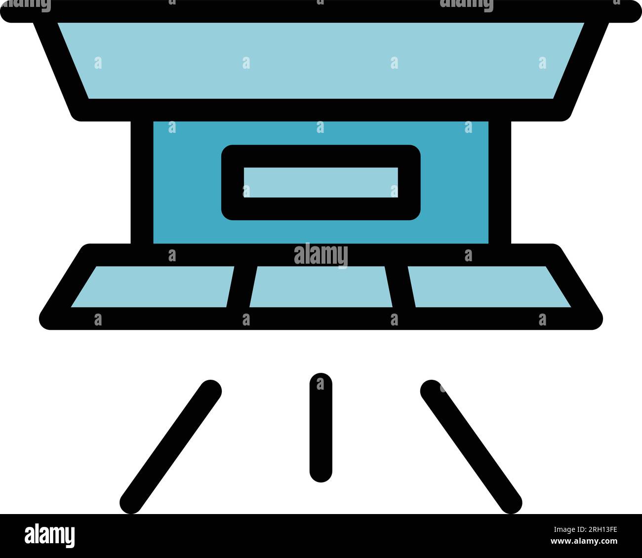 Smoke detector shield icon outline vector. Home control. Safety carbon ...