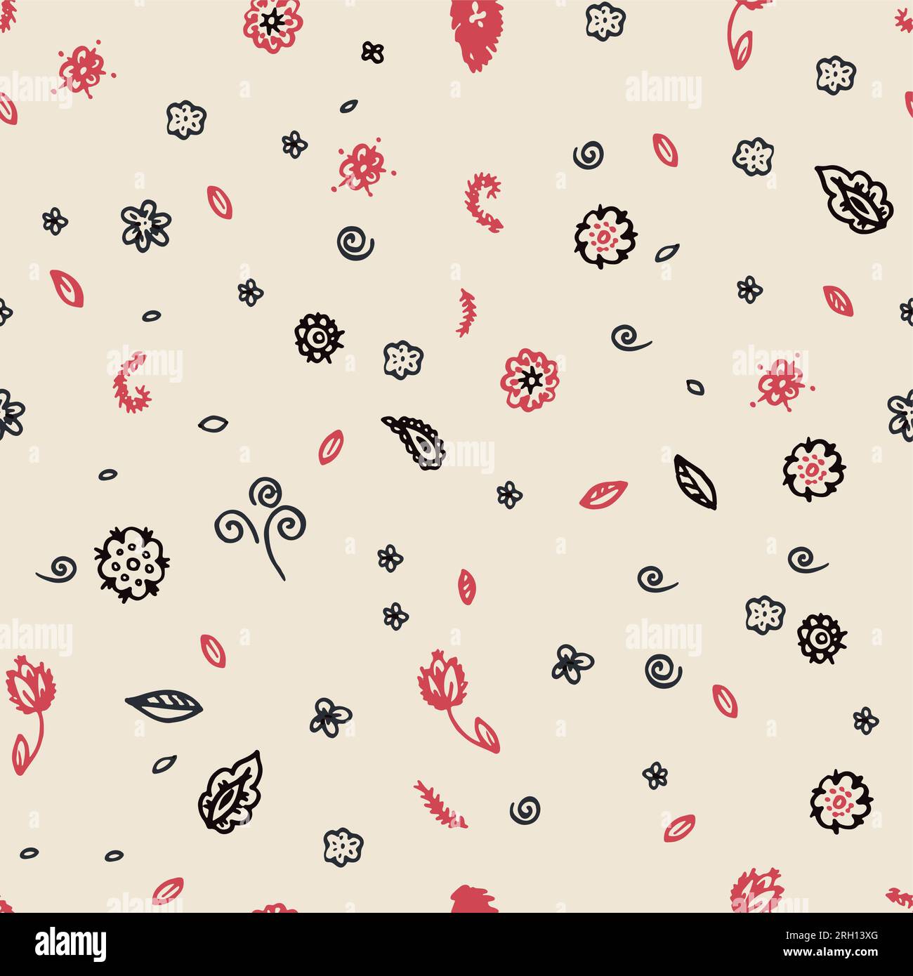 Minimalist floral seamless pattern print vector Stock Vector Image ...