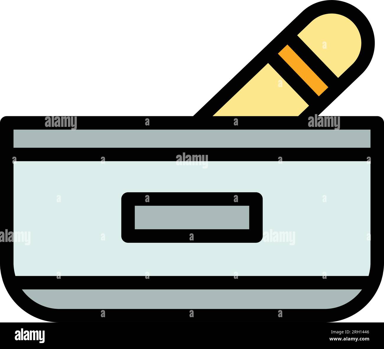 Ashtray burning cigarette Stock Vector Images - Alamy