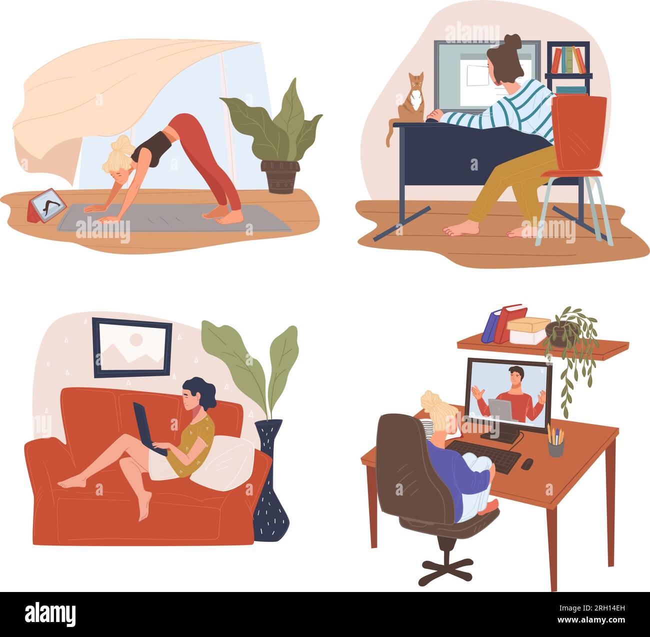 Browsing person Stock Vector Images - Alamy