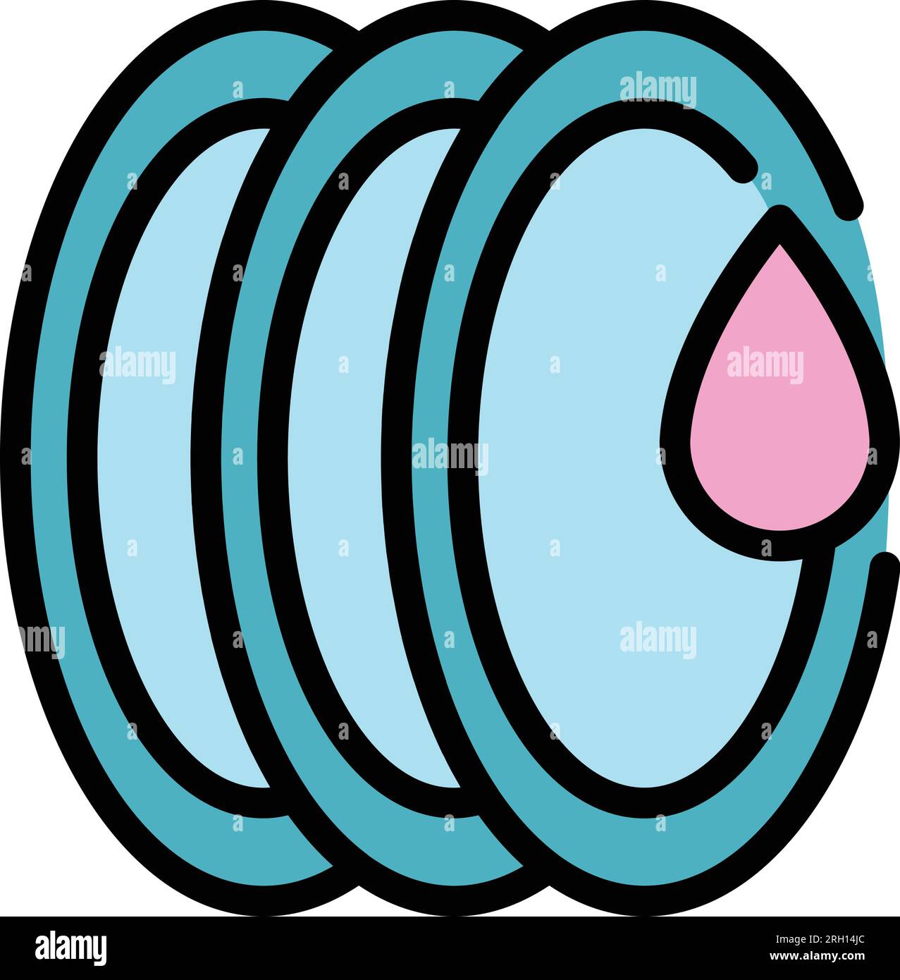 Dishwashing liquid clean plates Stock Vector Images - Alamy