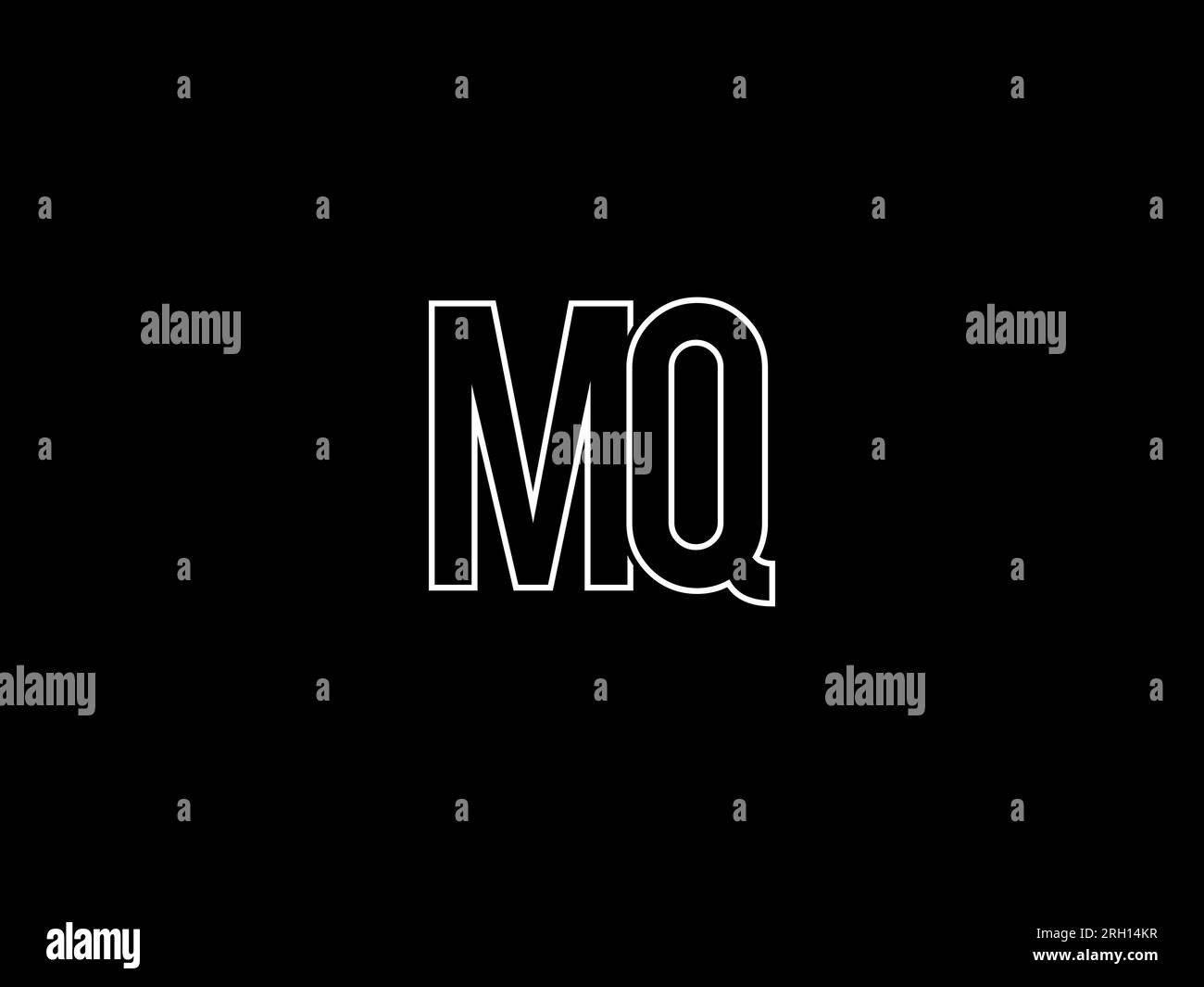 Initial MQ letter Logo Design vector Template. Monogram or letter mark ...