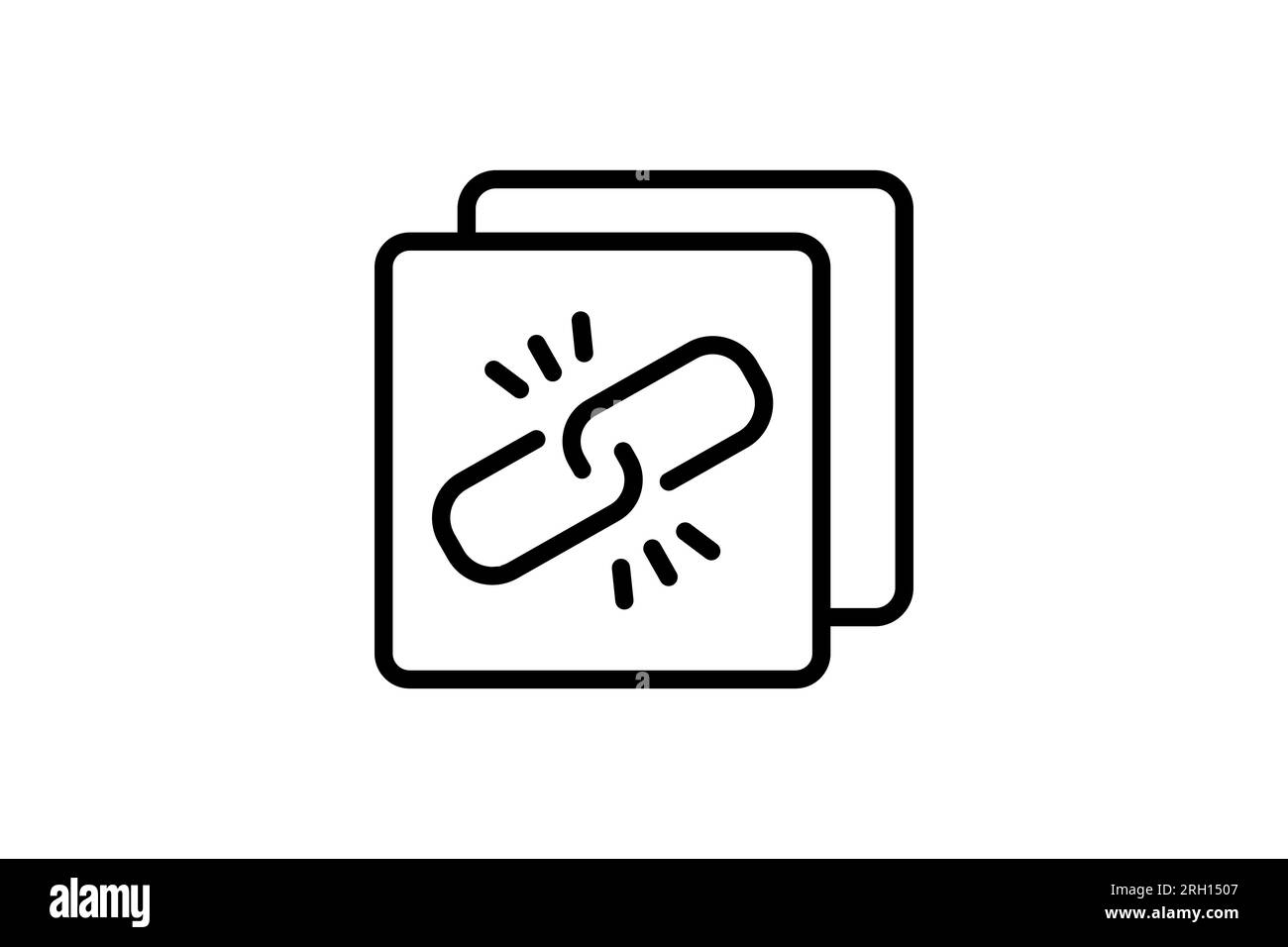 Copy link icon. suitable for web site design, app, user interfaces ...