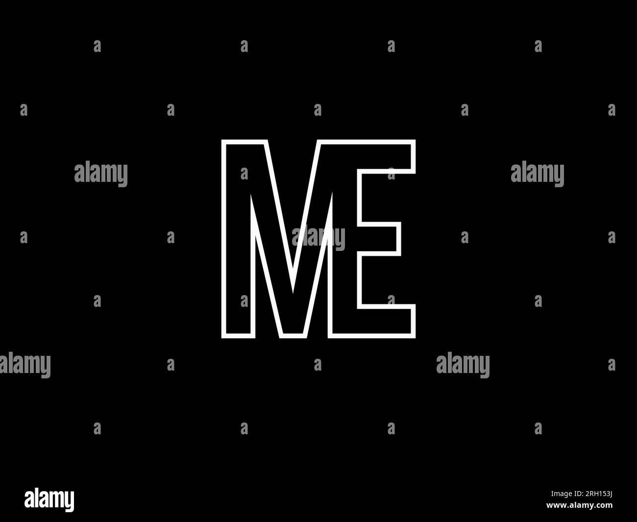 Initial ME letter Logo Design vector Template. Monogram or letter mark ...