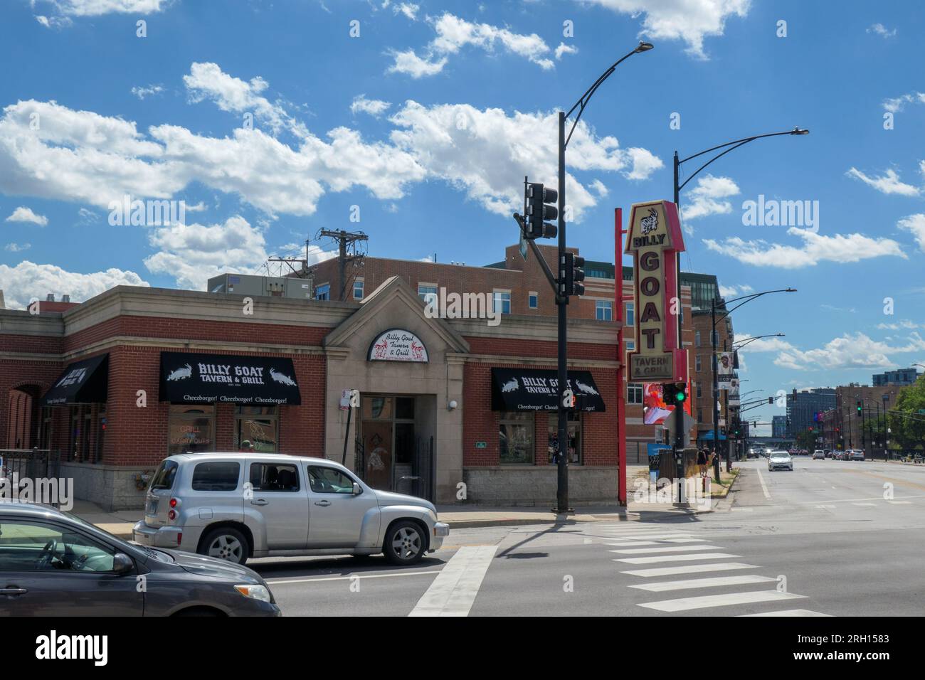 Billy Goat Tavern on Madison. Chicago, Illinois Stock Photo - Alamy