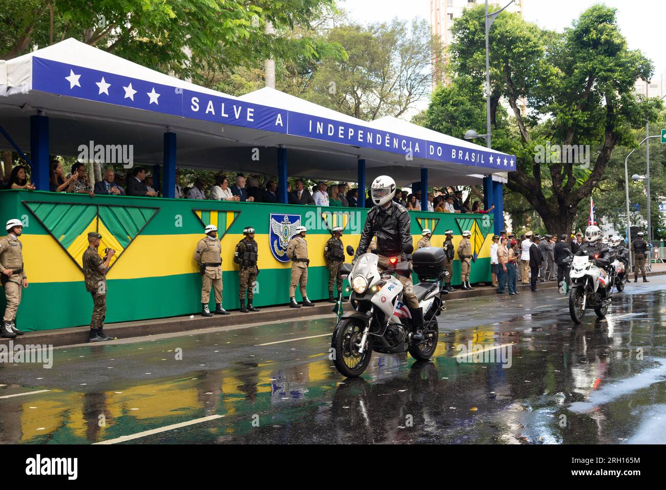 Salvador, Bahia, Brazil - September 07, 2022: Military parade with ...