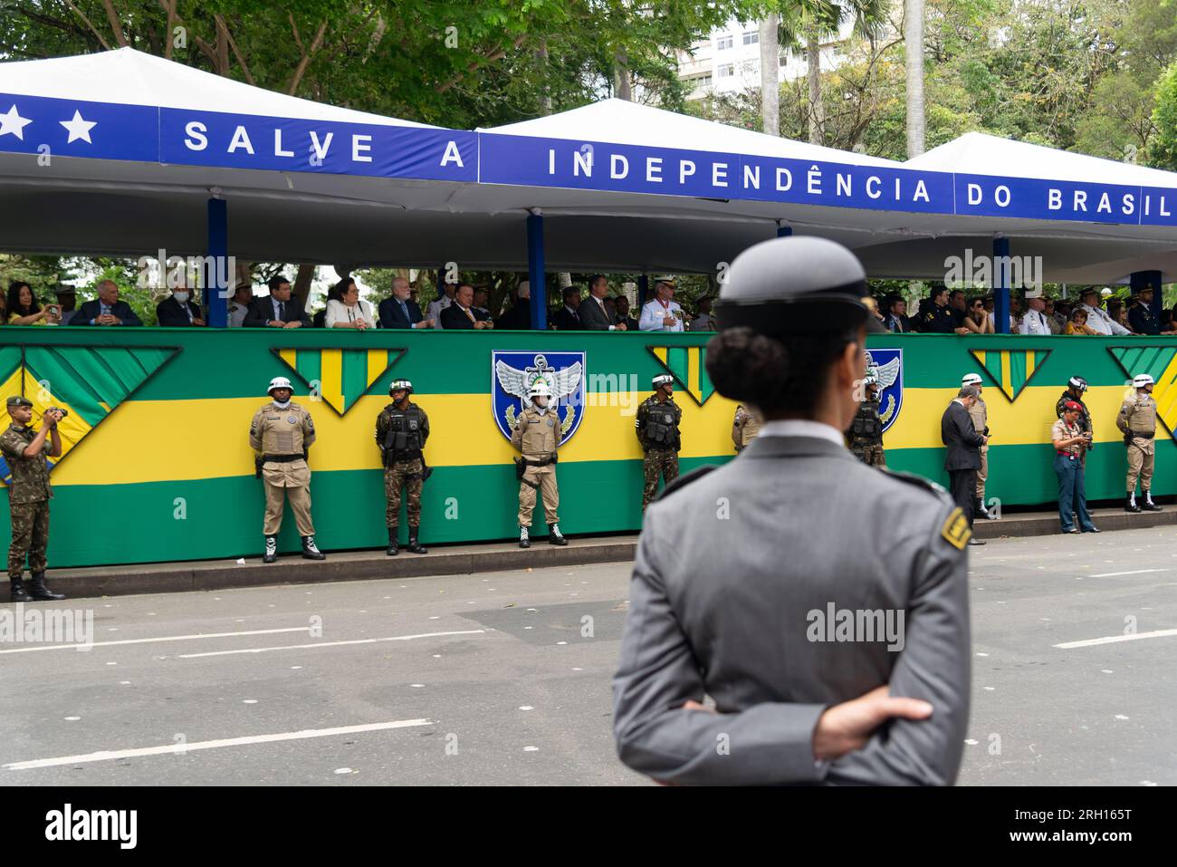 Salvador, Bahia, Brazil - September 07, 2022: Government and armed ...