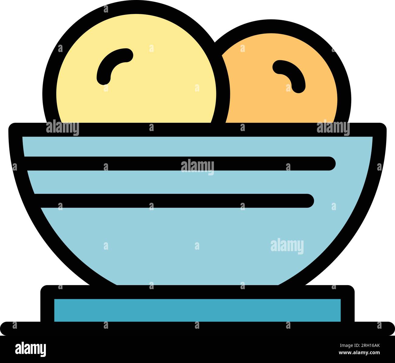 Cereal granola icon outline vector. Breakfast milk. Muesli eating color ...