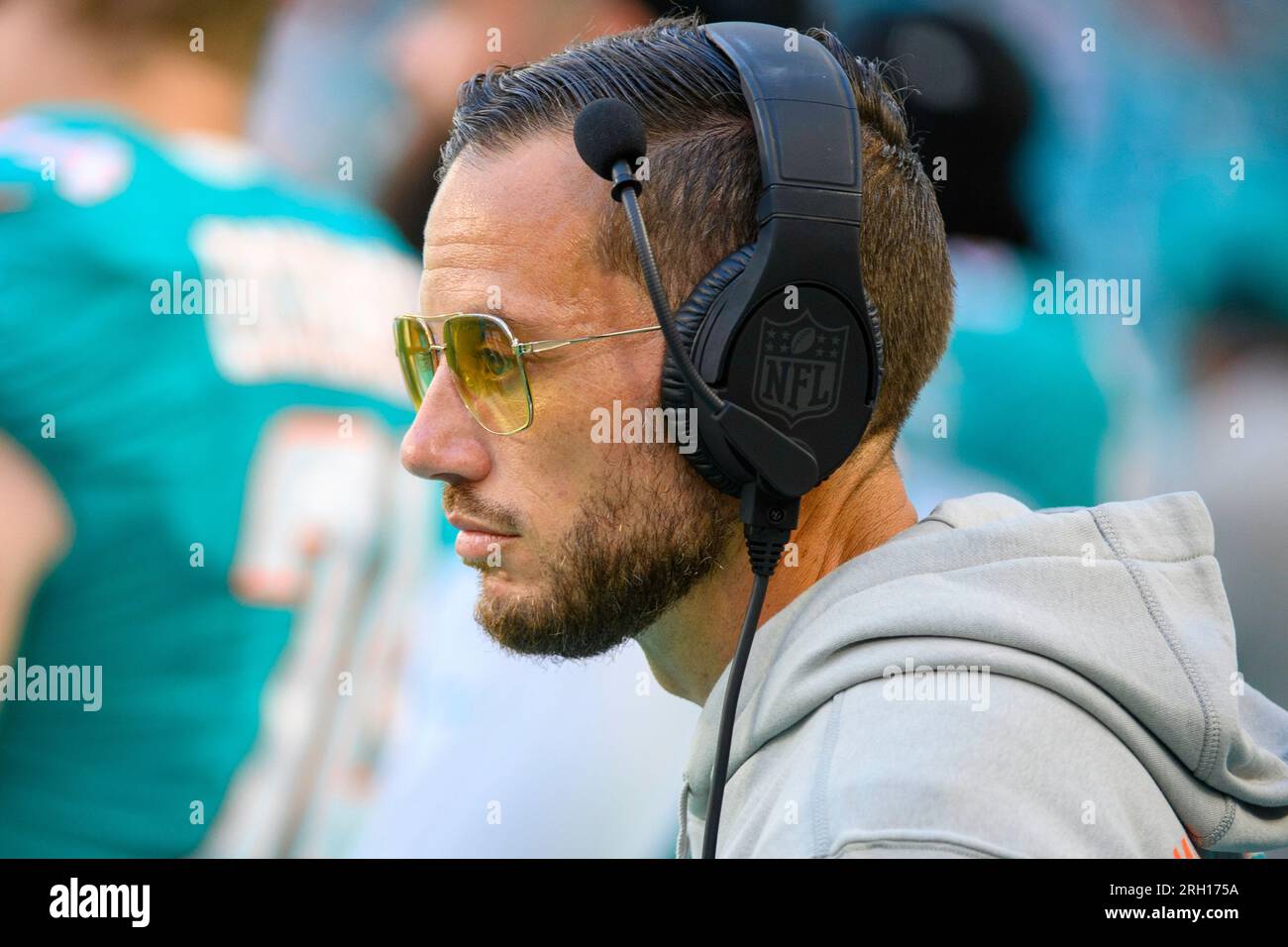 Miami Dolphins head coach Mike McDaniel walks on the sidelines during ...