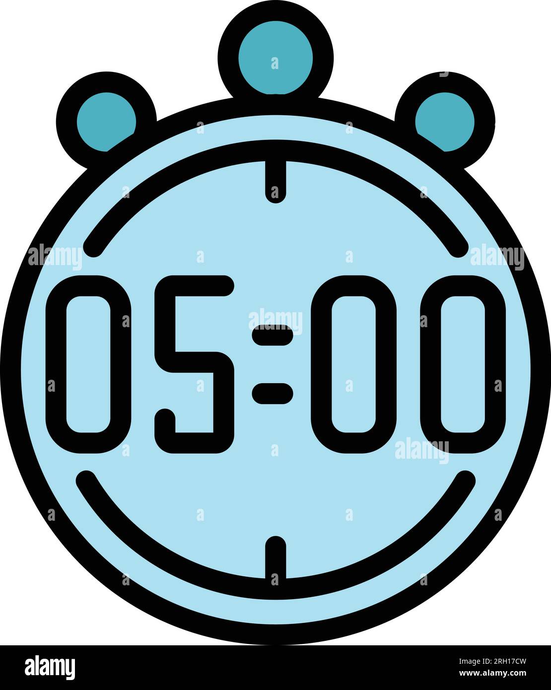 Sport stopwatch icon outline vector. Gym exercise. Workout training ...