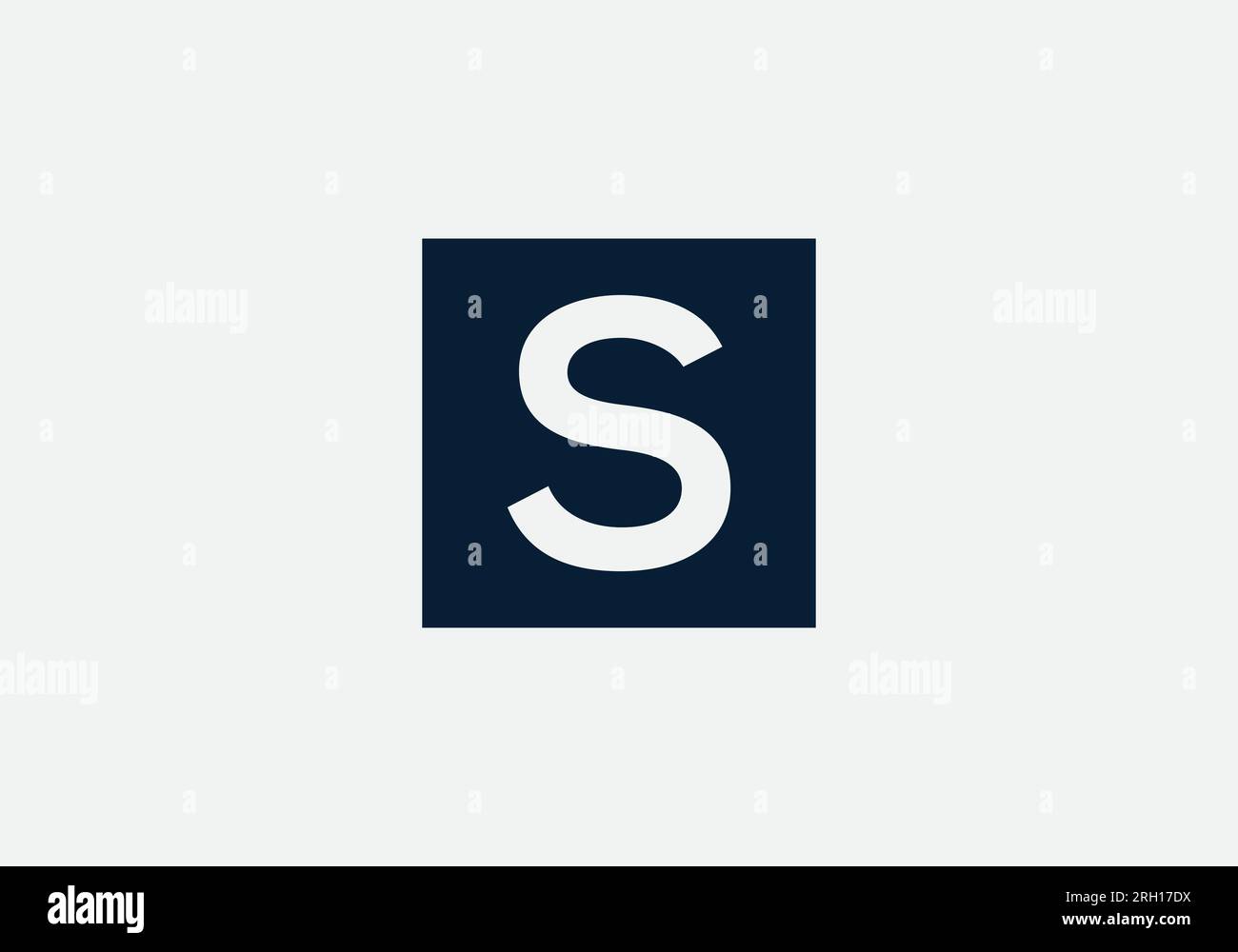 Square letter logo design, Letter box symbol vector. iconic letter logo ...