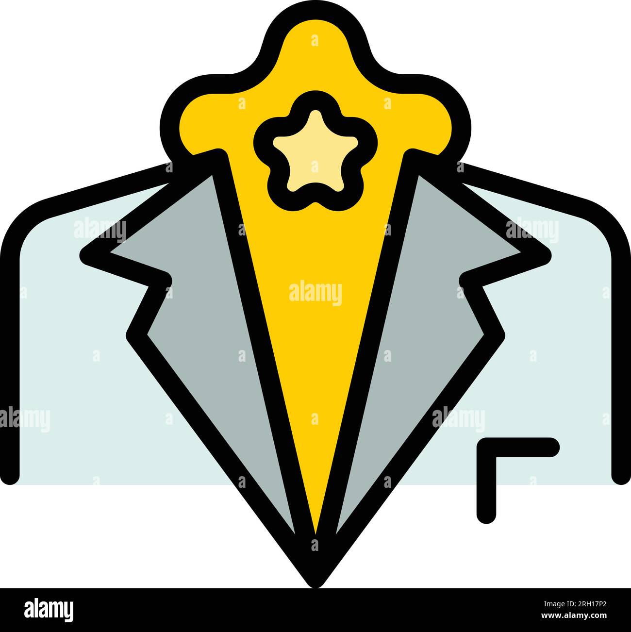 Vip event tuxedo icon outline vector. Music concert. Cinema star color ...