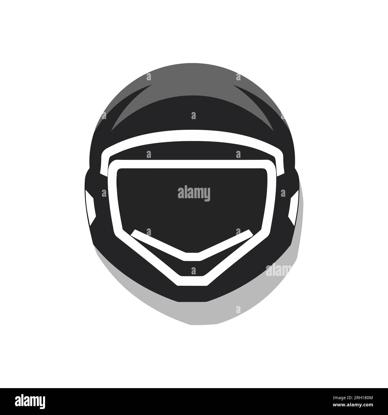 Motorcycle helmet. Cartoon design in flat style isolated on white ...