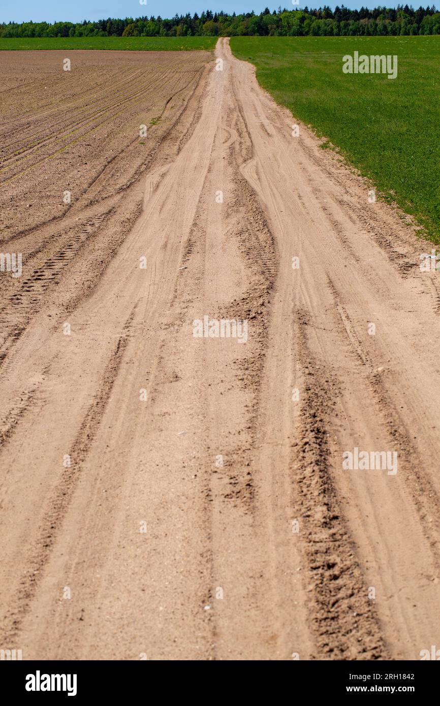 an unpaved highway made a long time ago, an empty, paved road in the ...