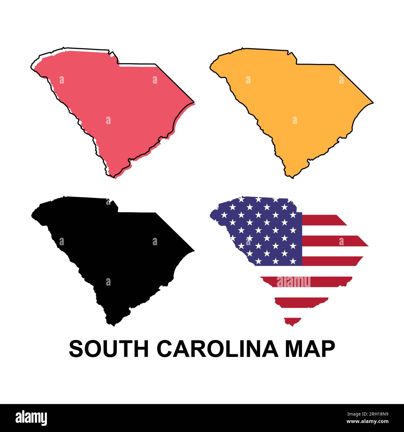 Map of greenville Stock Vector Images - Alamy