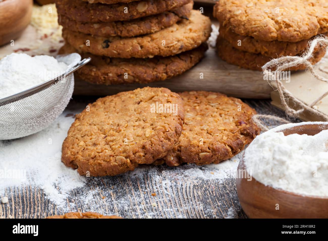 oatmeal cookies with the addition of dried fruits and various types of ...