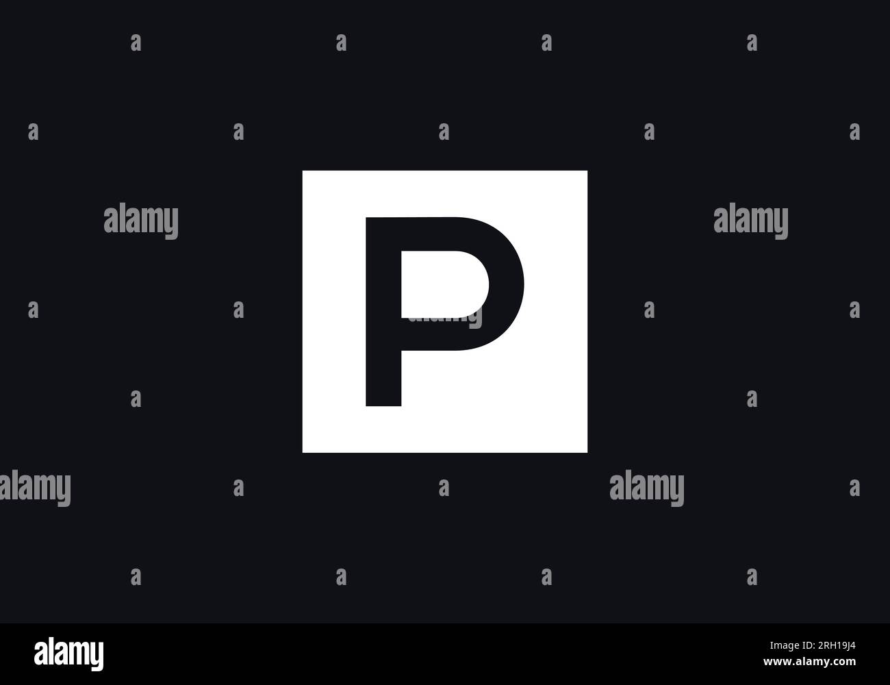 Square letter logo design, Letter box symbol vector. iconic letter logo ...