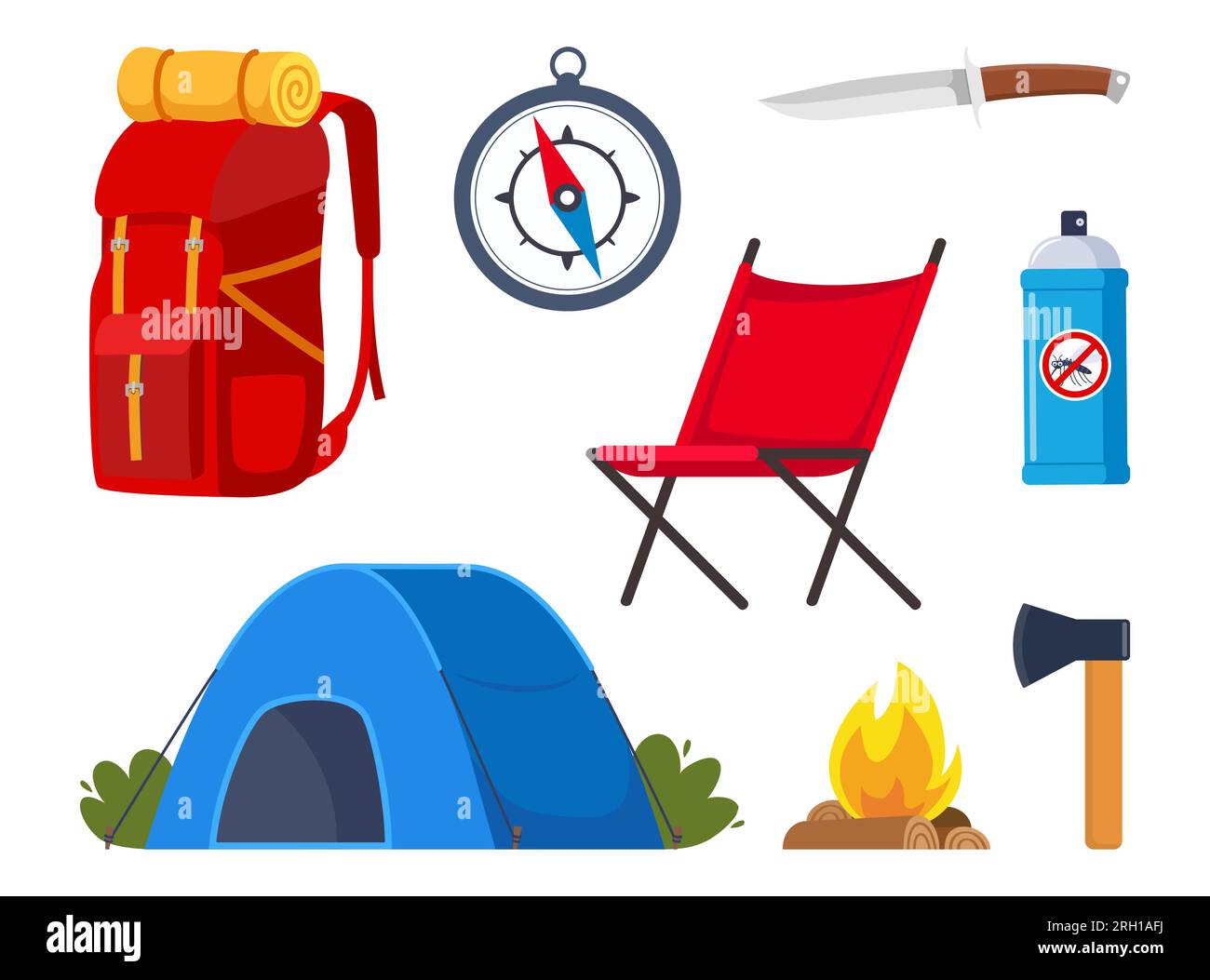 Cartoon Camping Equipment
