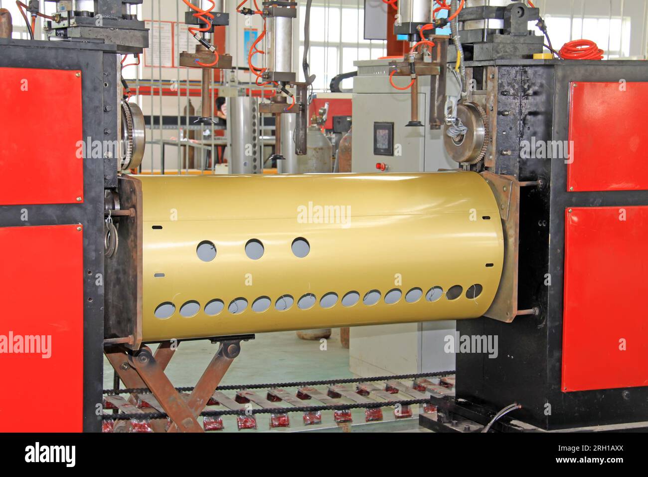 solar energy equipment production line in a factory, north china Stock ...