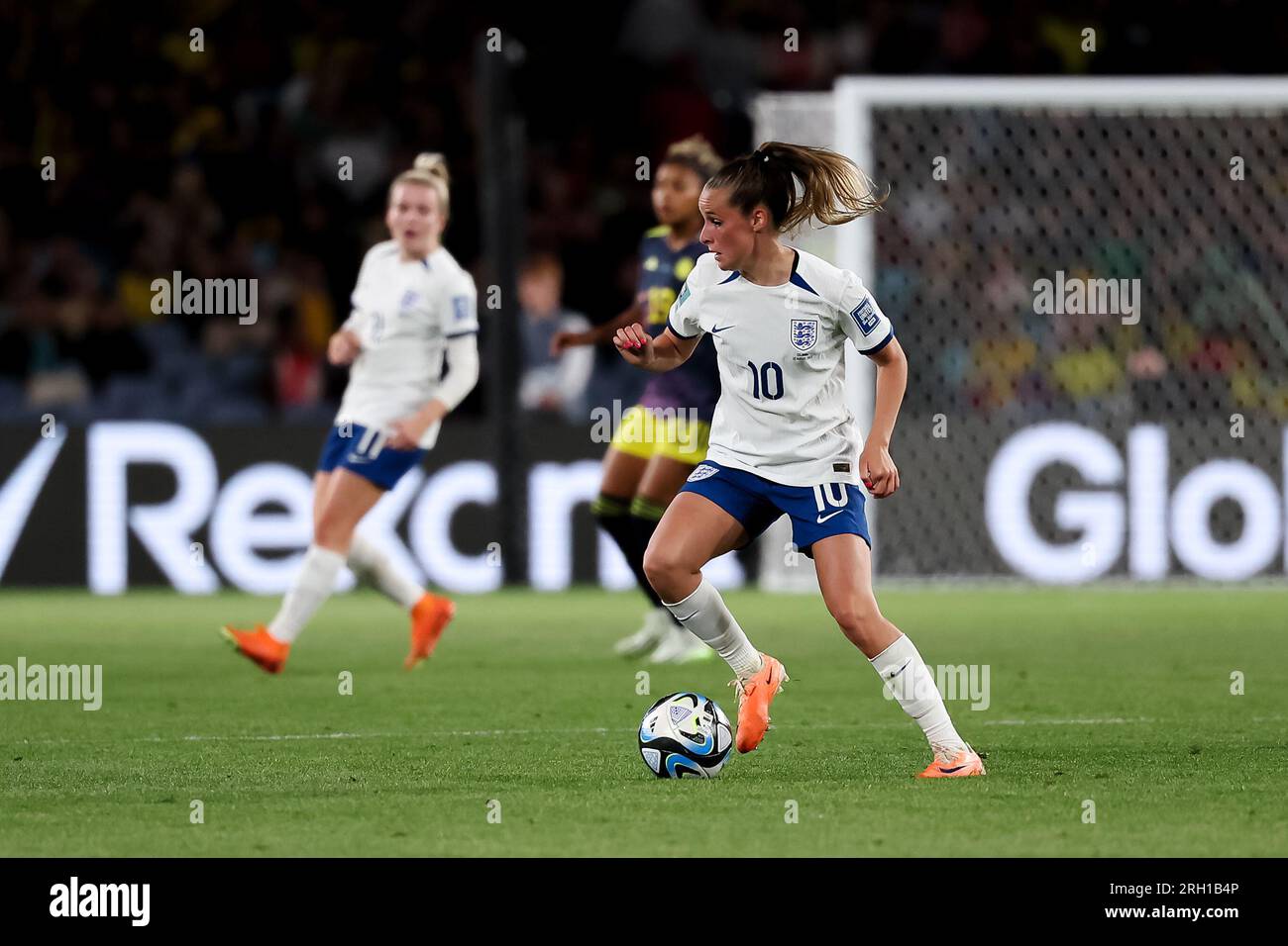 Sydney, Australia, 12 August, 2023. Ella Toone of England runs with the ...