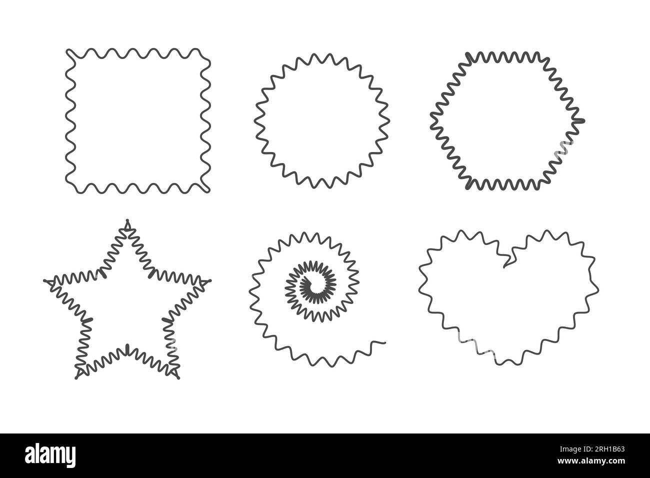 Wavy frame Cut Out Stock Images & Pictures - Alamy