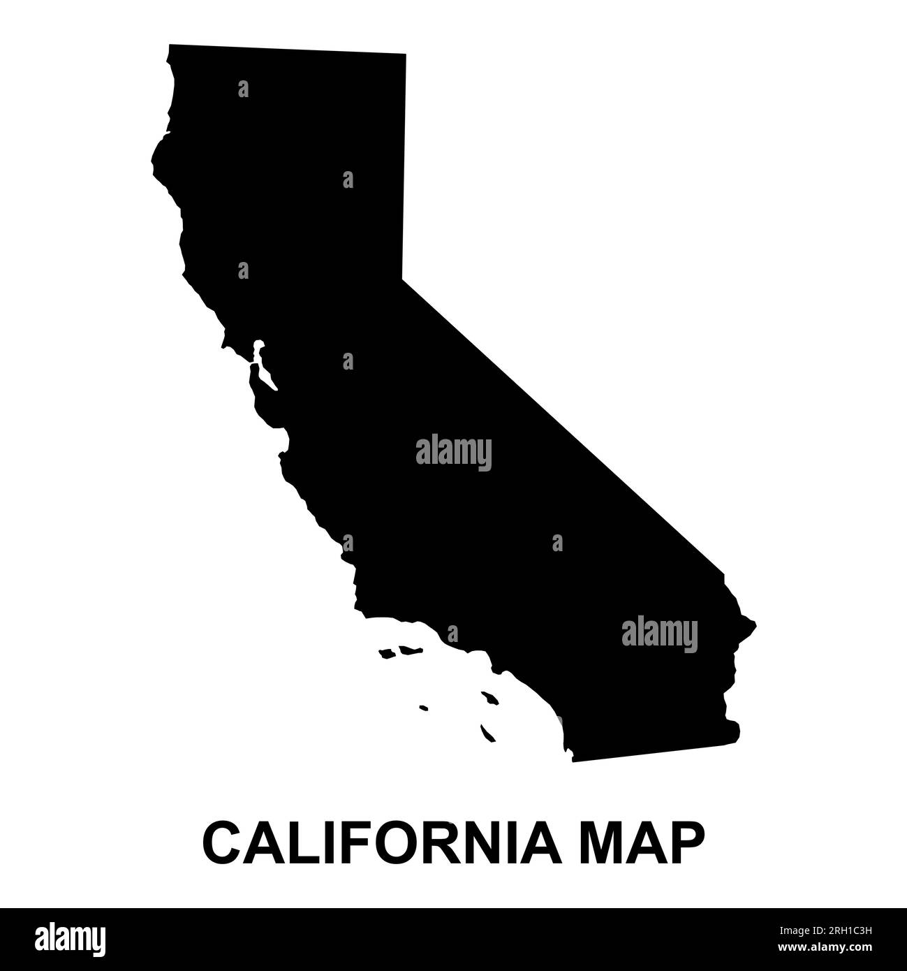 California map shape, united states of america. Flat concept icon ...