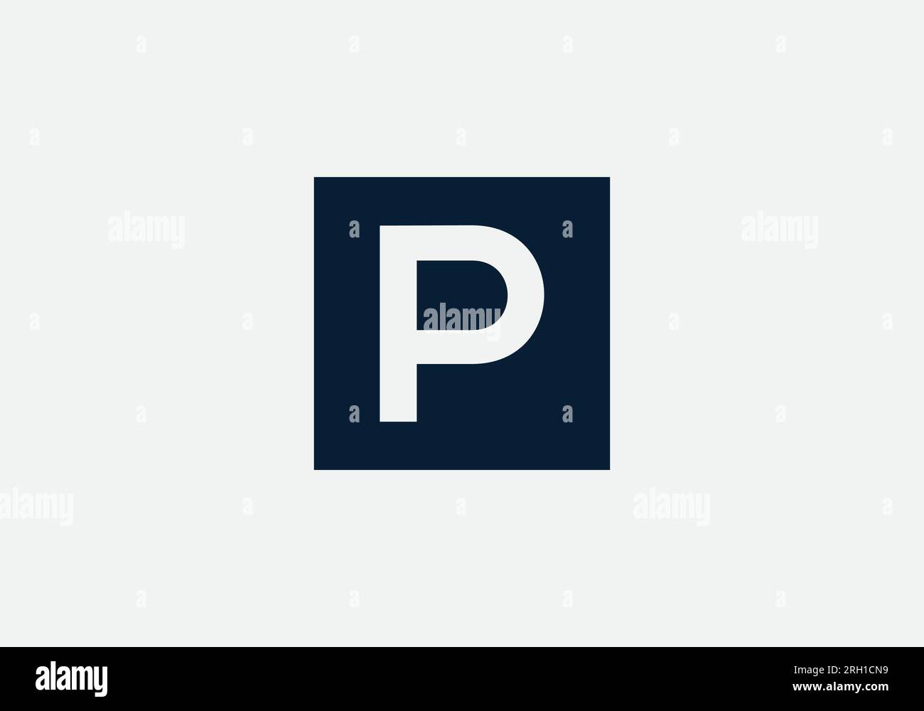 Square letter logo design, Letter box symbol vector. iconic letter logo ...