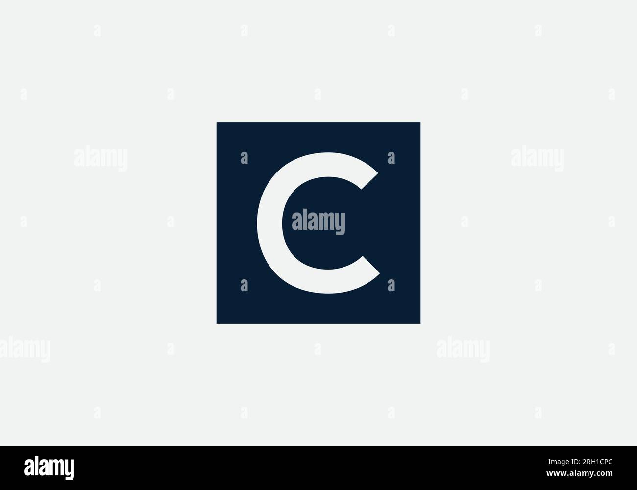 Square letter logo design, Letter box symbol vector. iconic letter logo ...