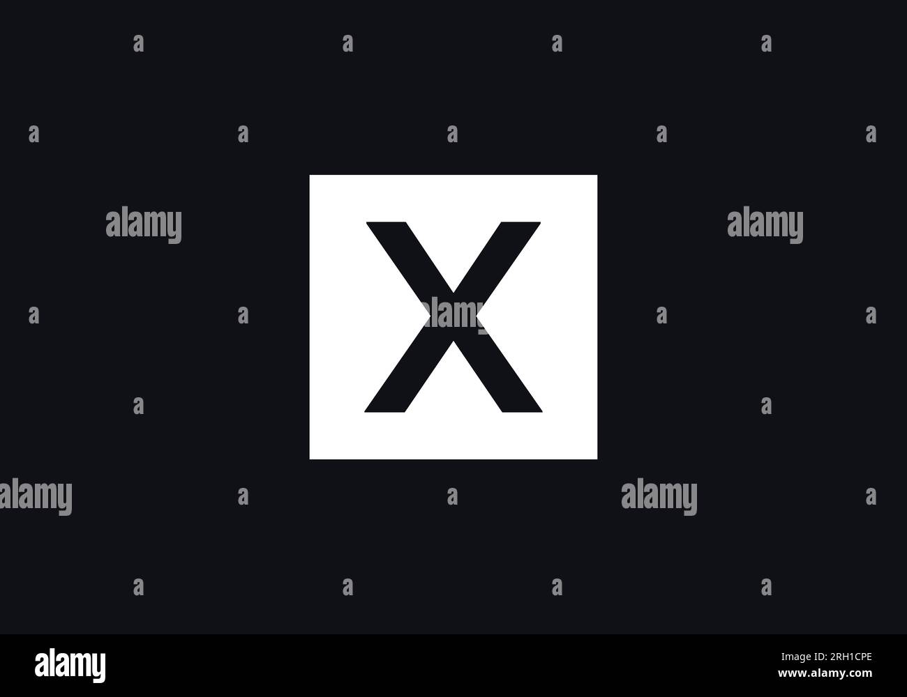 Square letter logo design, Letter box symbol vector. iconic letter logo ...