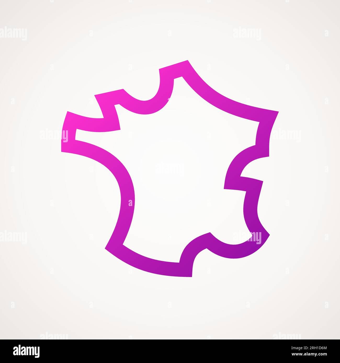 Simplified stylized outline map of France Stock Vector Image & Art - Alamy