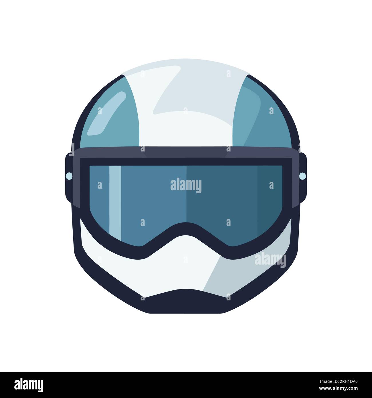 Motorcycle helmet. Cartoon design in flat style isolated on white ...