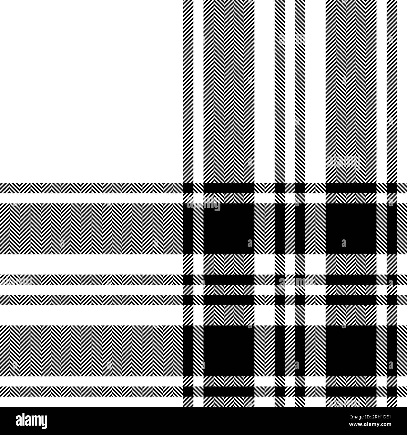 Plaid check pattern black white. Seamless fabric texture. Tartan ...
