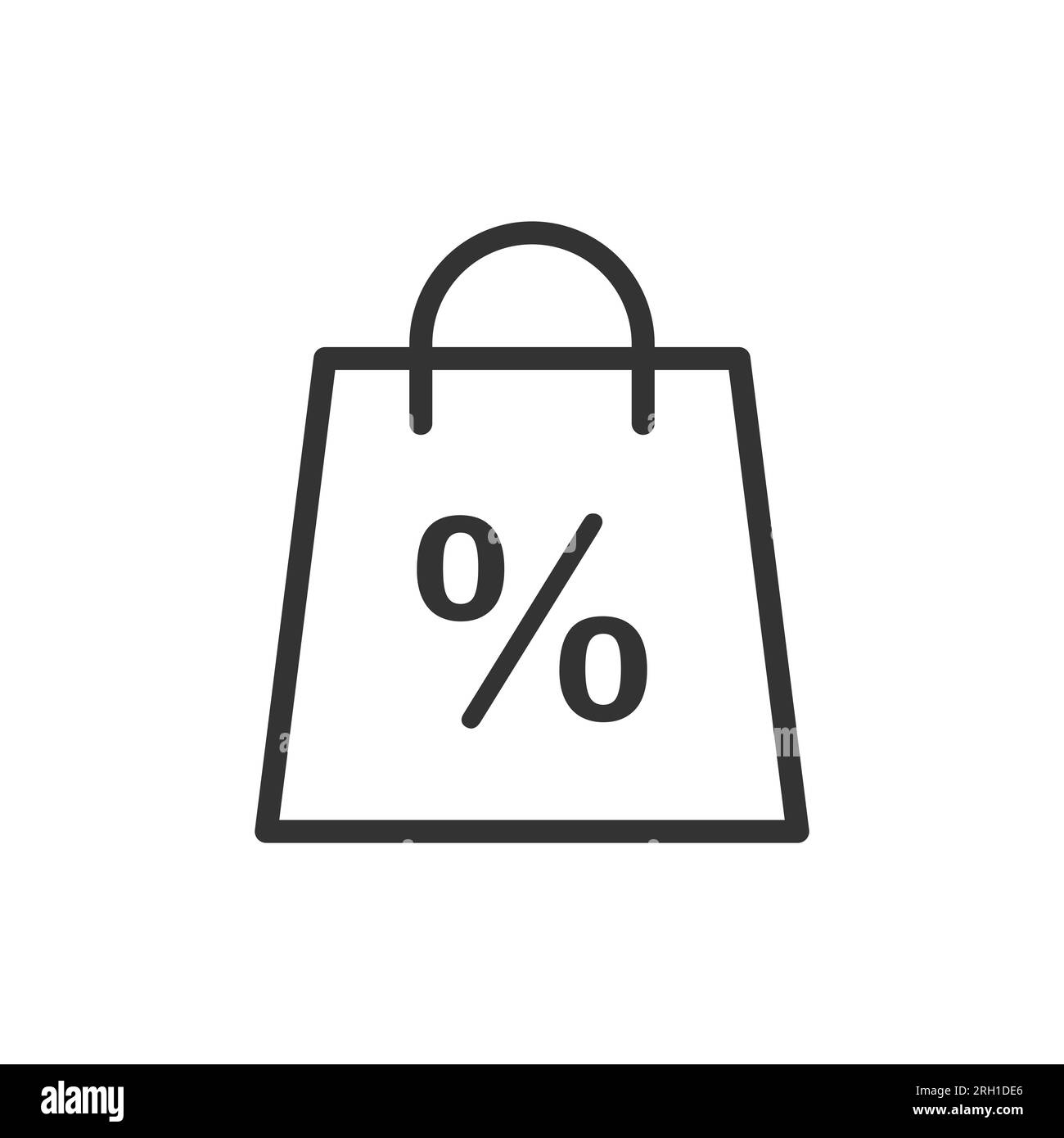 discount bag outline vector icon Stock Vector Image & Art - Alamy