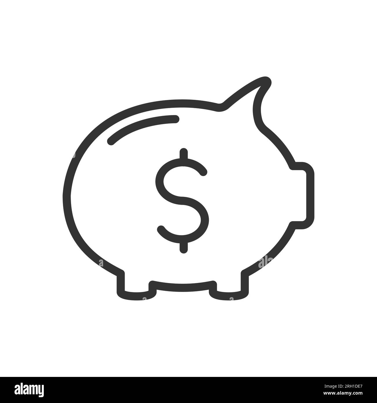 Financial marketing vector line Black and White Stock Photos & Images ...