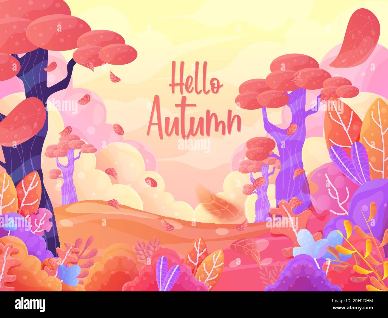 Fall foliage japan Stock Vector Images - Alamy