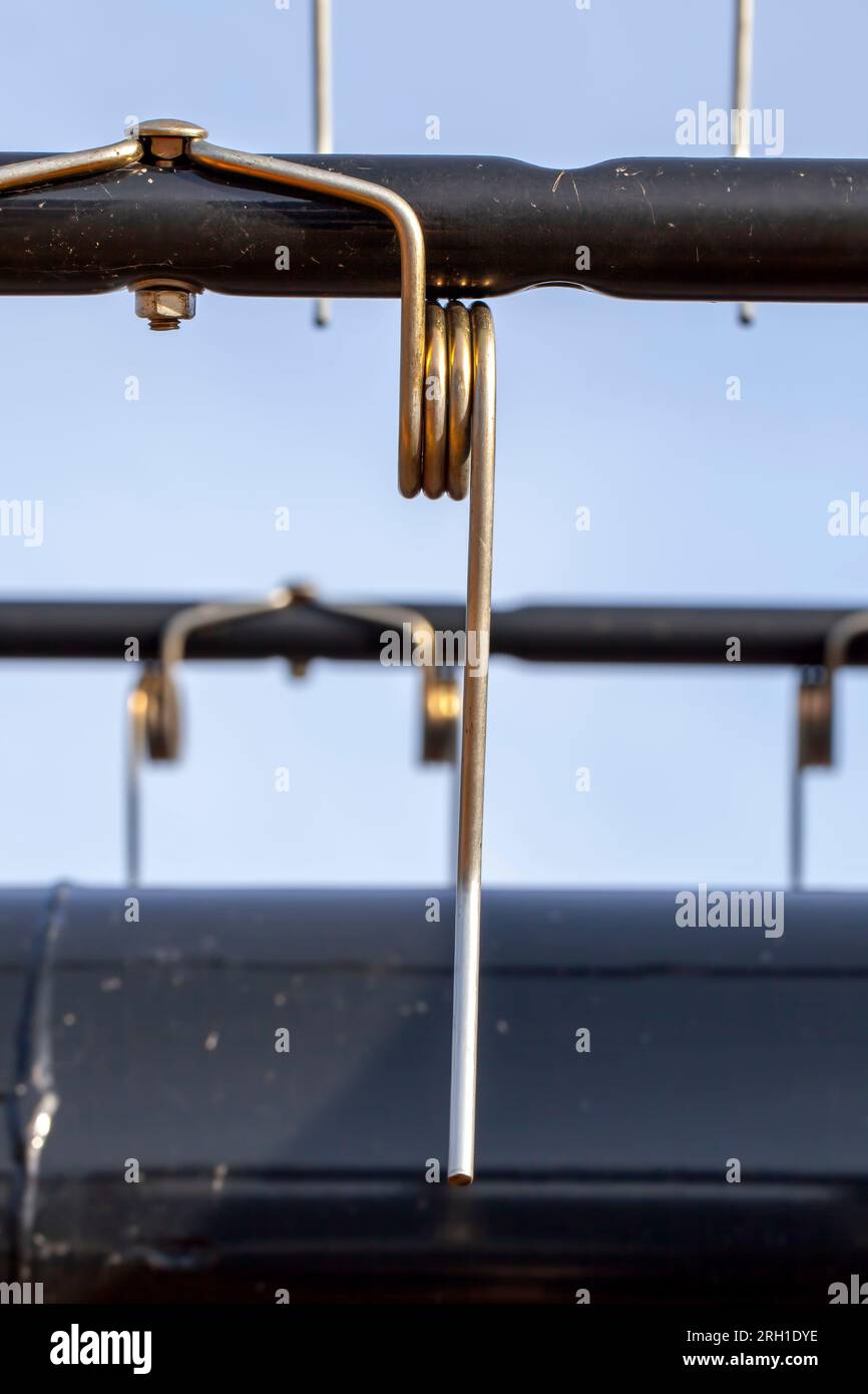 part of a metal header for a combine harvester for harvesting cereals ...