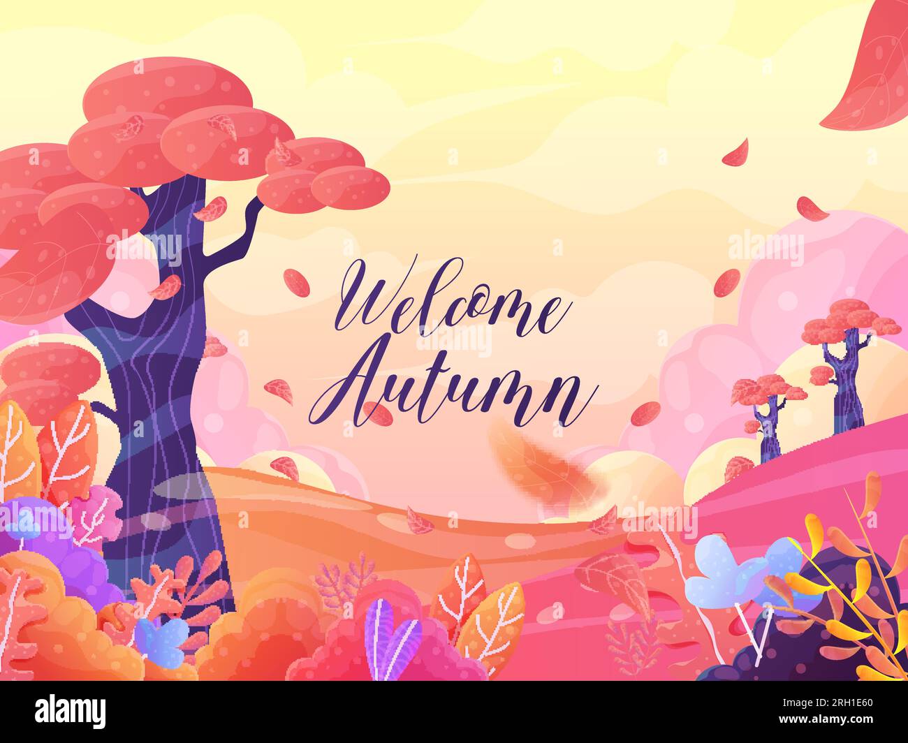 Fall foliage japan Stock Vector Images - Alamy