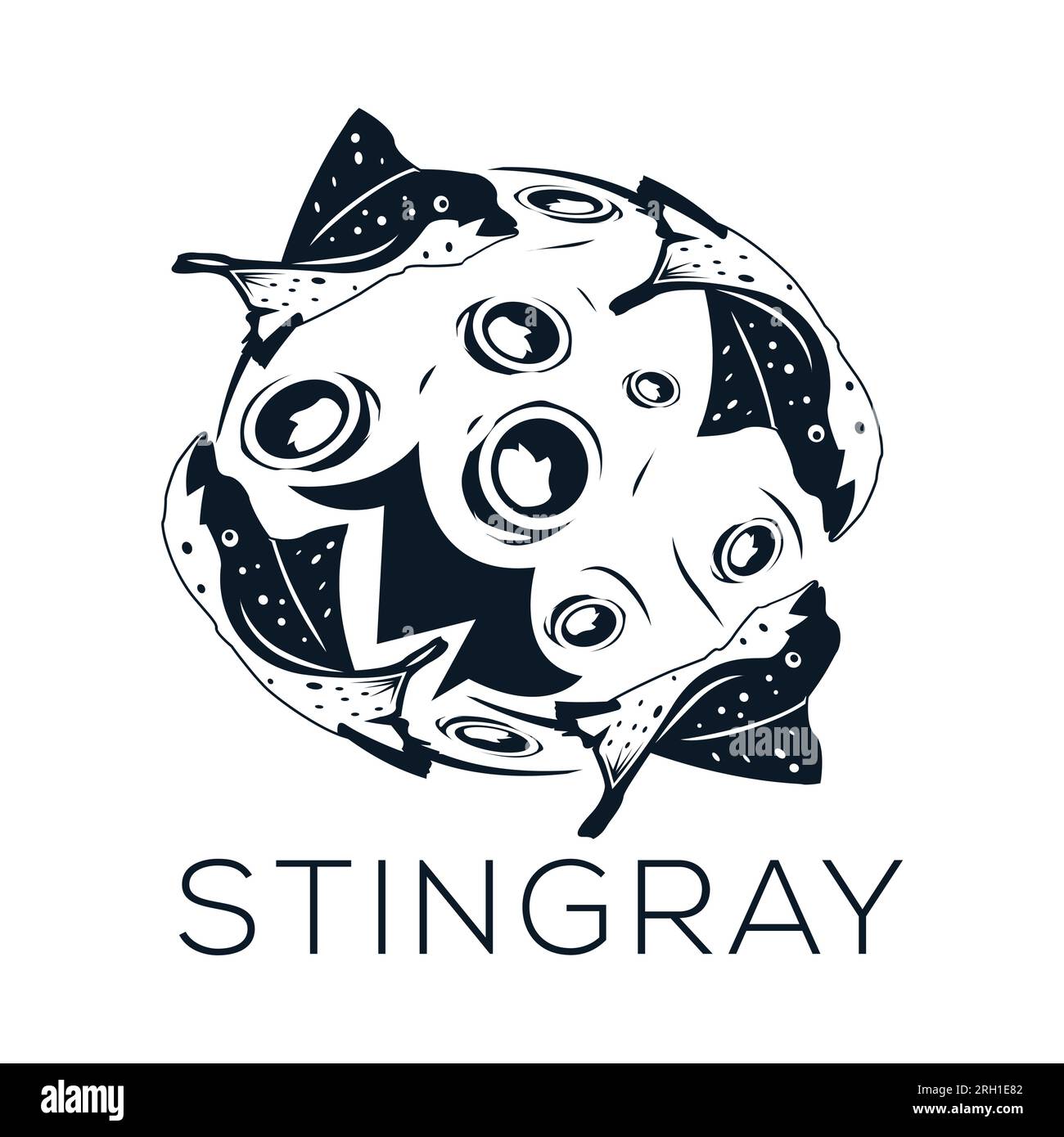 Stingray planet logo vector. Flat design Stock Vector Image & Art - Alamy