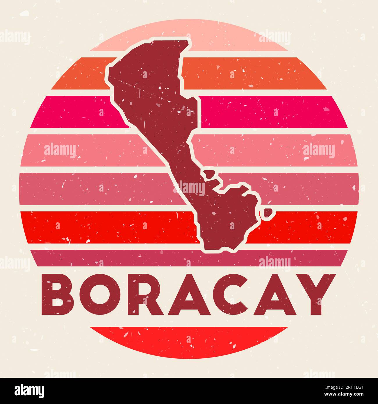 Island boracay map hi-res stock photography and images - Alamy