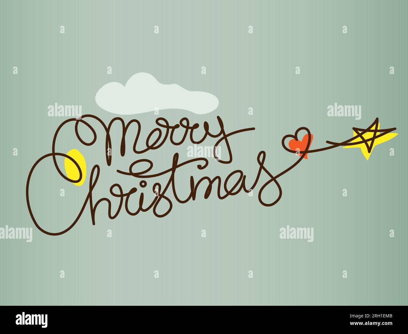 Merry christmas hand written text on white background Stock Vector ...