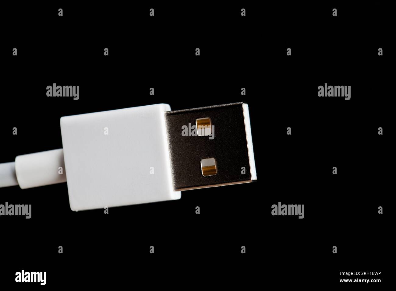 white plastic wire with usb connection of equipment, wires for ...