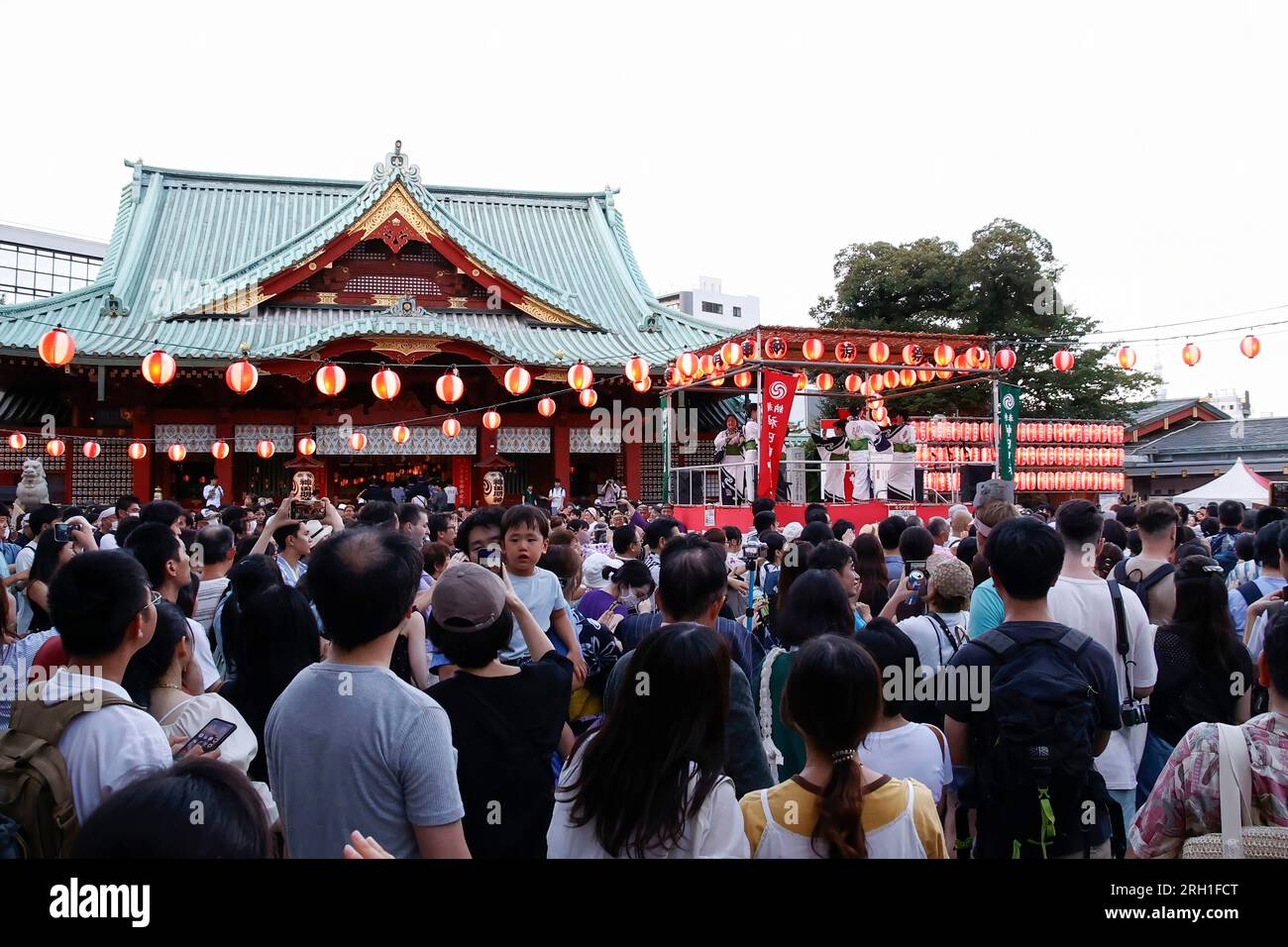 Tokyo, Japan. 12th Aug, 2023. Dancers dressing in yukata (casual kimono ...