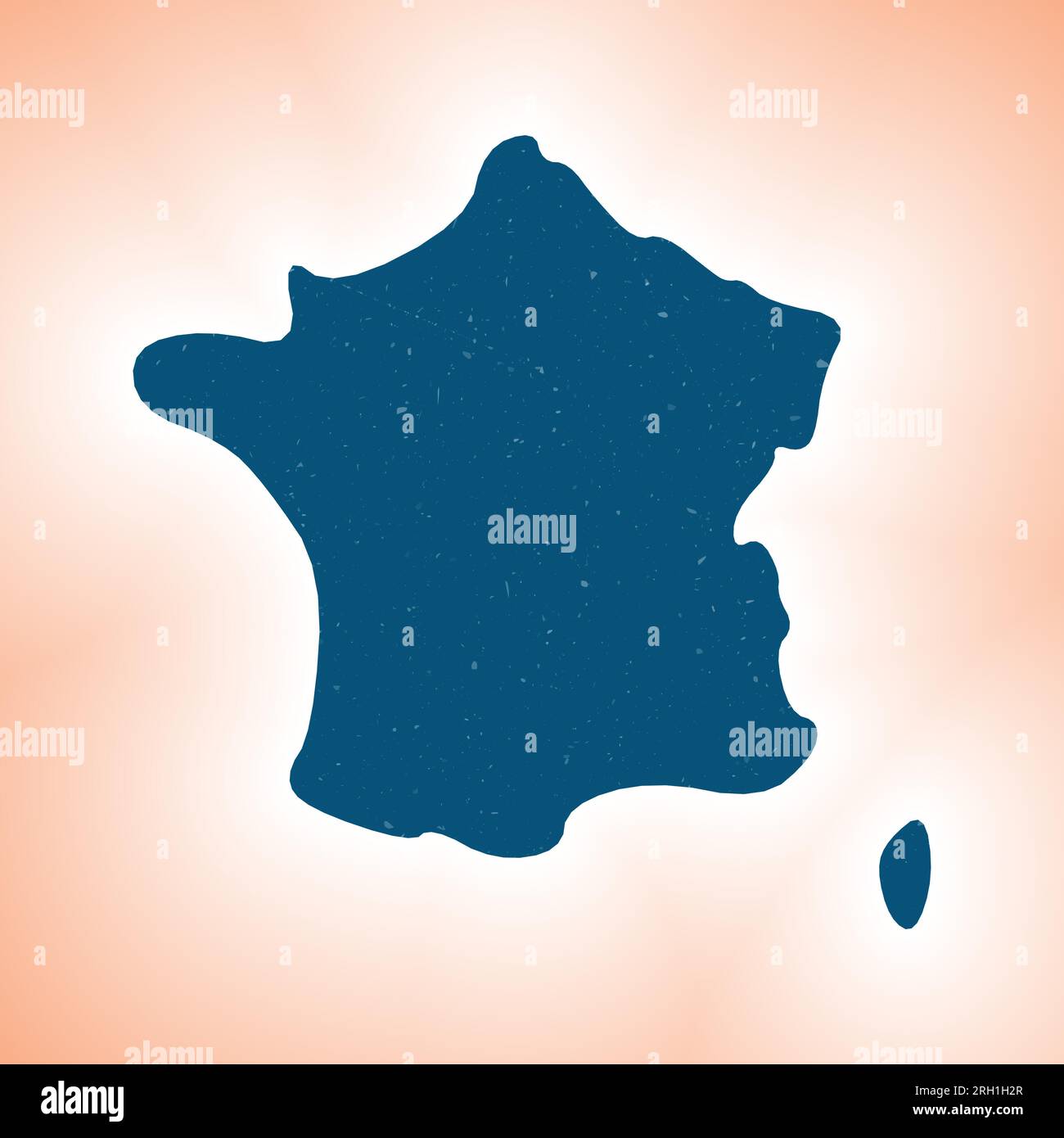 France shape on gradient background. Country map with scratch texture ...