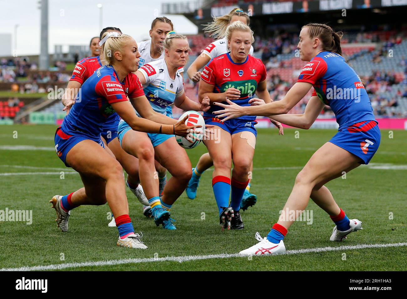 Newcastle, Australia. 13th Aug, 2023. Jasmin Strange of the Knights ...