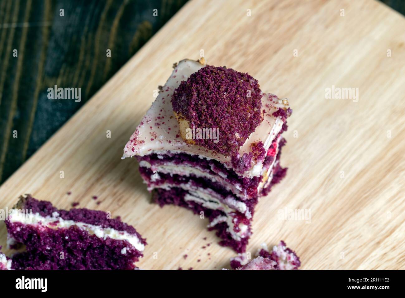 red cake cakes with buttercream and cookies in sprinkles, delicious red ...