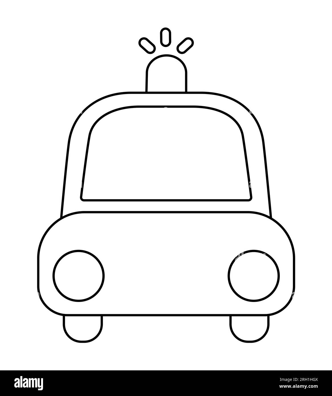 Police Car Clipart Black And White
