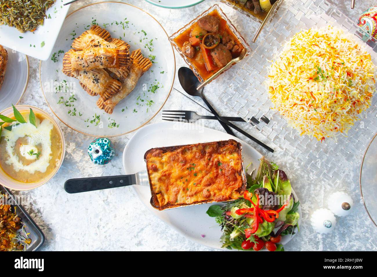 Food Cover Photos around the world Stock Photo - Alamy