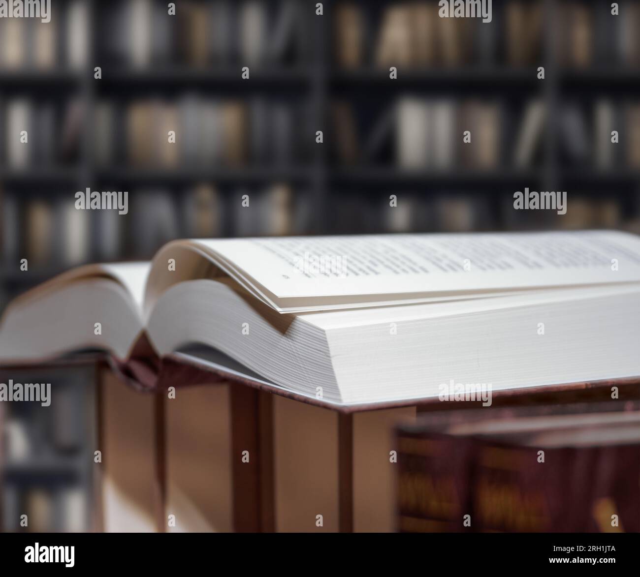 Old book standing open hi-res stock photography and images - Alamy