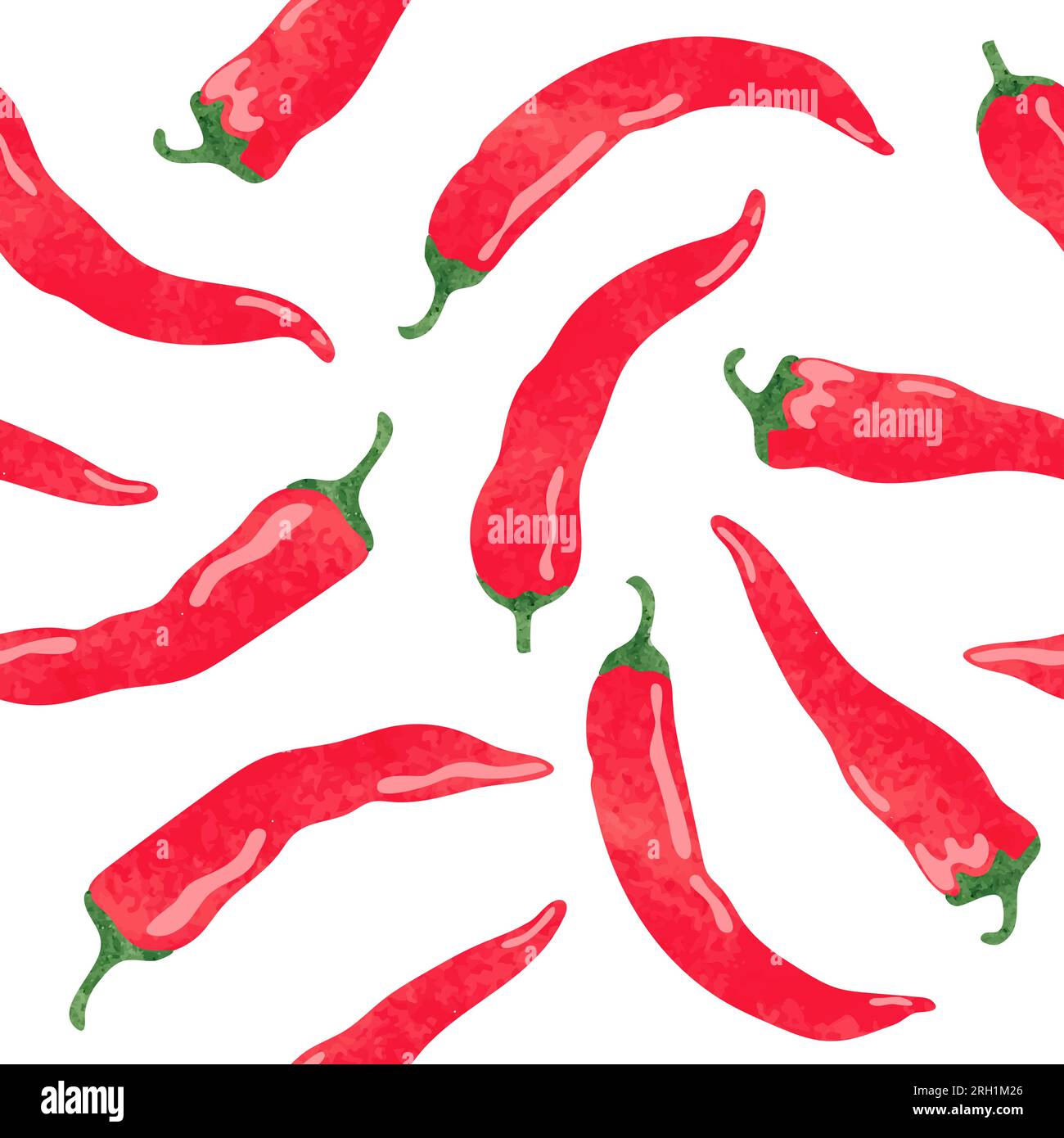 Hot chili pepper pattern hi-res stock photography and images - Alamy